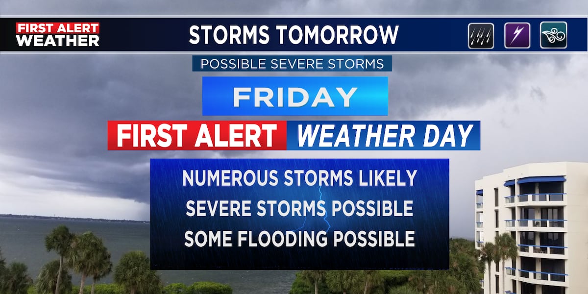 FIRST ALERT WEATHER DAY FOR FRIDAY FIRST ALERT WEATHER DAY FOR FRIDAY